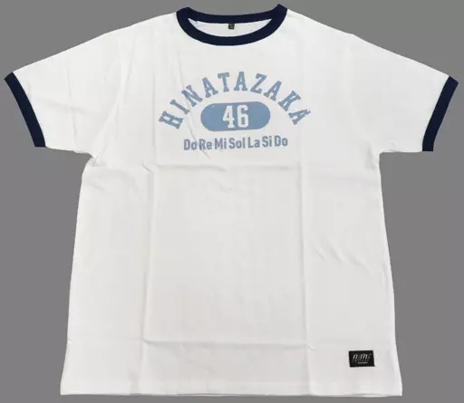 Niskozaka 46 Ringer T-shirt White XL Size "Hyuga Mukozaka 46 2nd Single ...