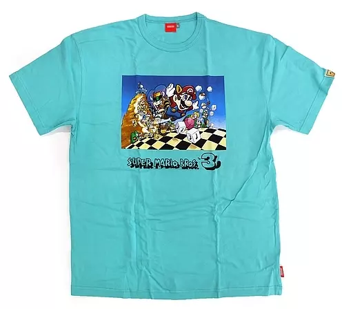 Clothing SUPER MARIO BROS. 3 T-shirt Mint S size "SUPER MARIO BROS. 3 ...