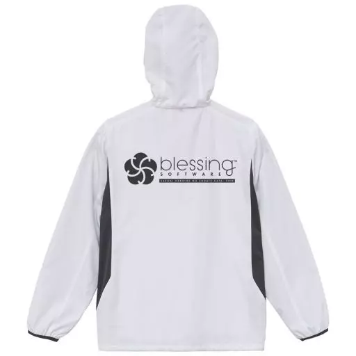 Blessing software (6 years later ver.) Micro Rip Stop Zip Hoodie White ...
