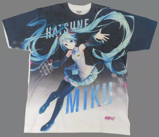 T-shirt [Damaged Item] Hatsune Miku (iXima) full graphic T-shirt full color L size "VOCALOID ...