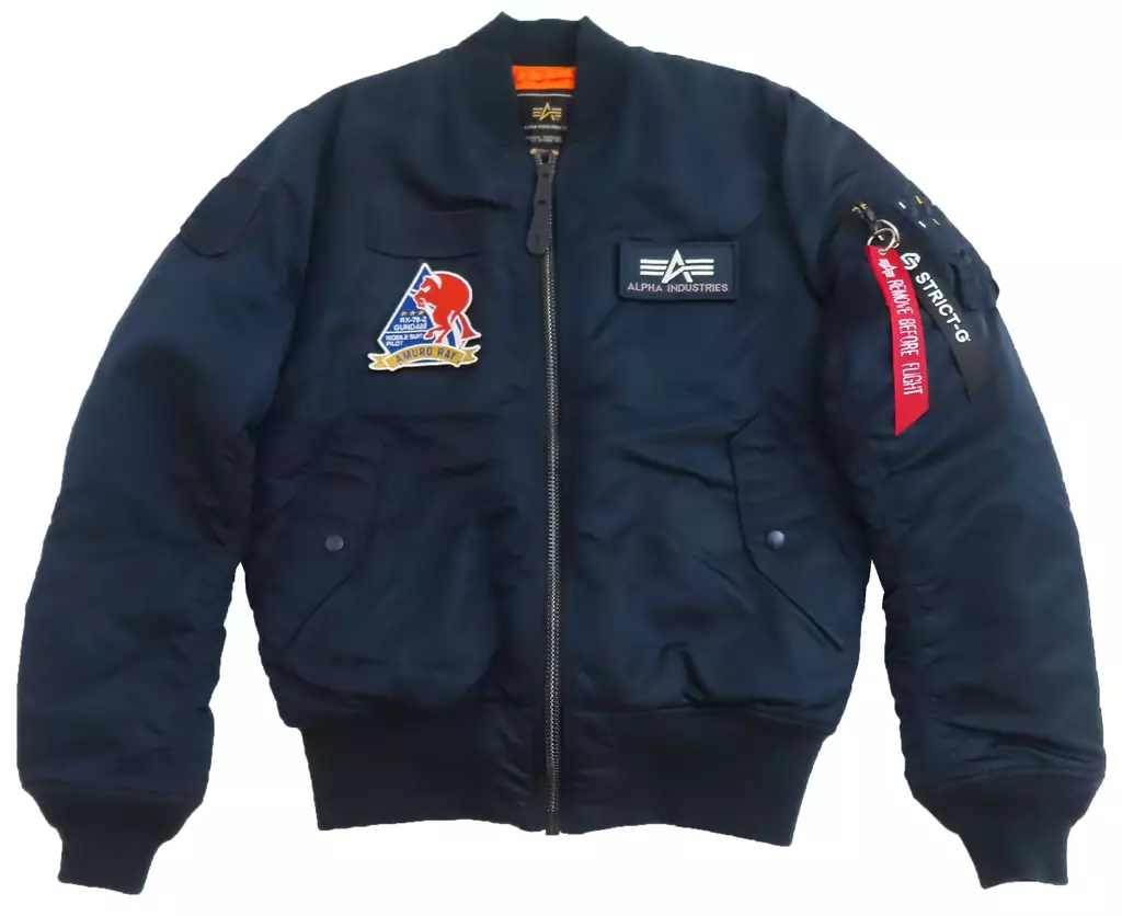 Outerwear Amuro Ray Model (2016) MA-1 Flight Jacket RP Blue L Size ...