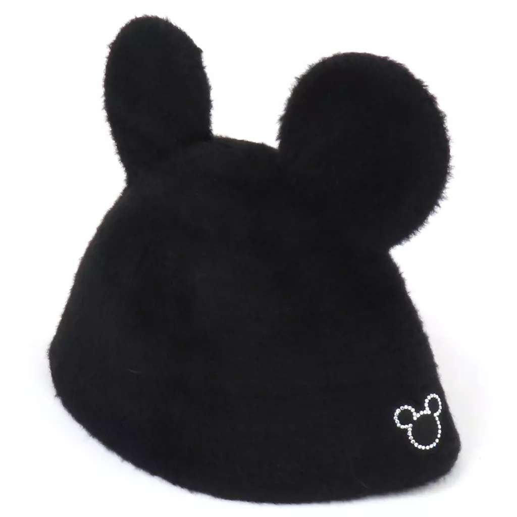 Clothing Mickey Mouse (rhinestone) fake fur hat "Disney" Tokyo Disney ...
