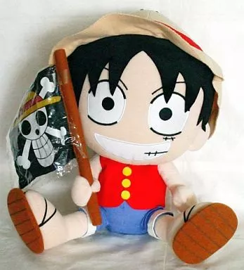 ONE PIECE Super DX Flag-attached Plush toy Ruffy | Toy Hobby | Suruga ...