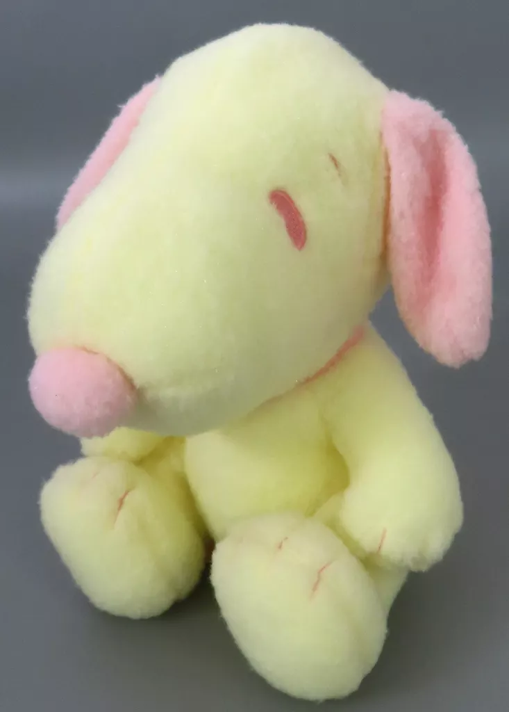 Plush toy Snoopy (pink x yellow) L Plush toy pastel color "PEANUTS ...