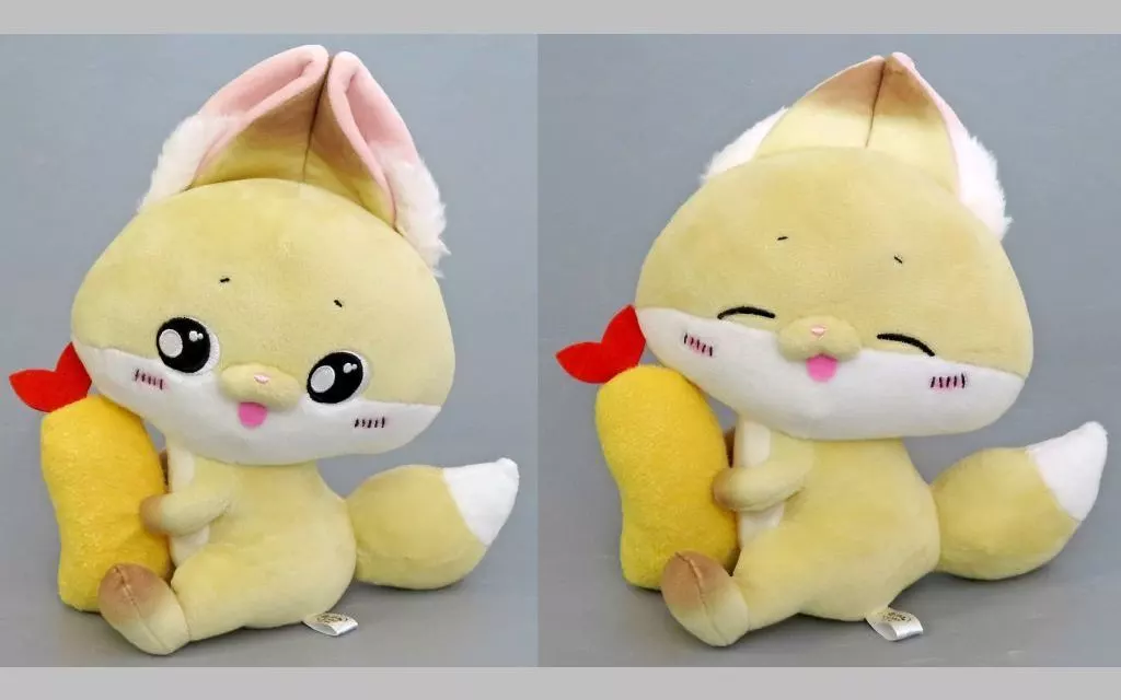 2-Variety Set Deep-fried Shrimp BIG Plush toy "Monster Fox Fishcake ...