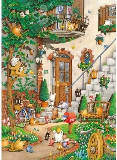 Sleeping Cats "Hideki Yoshioka" Jigsaw Puzzle 500 pieces [500-306 ...