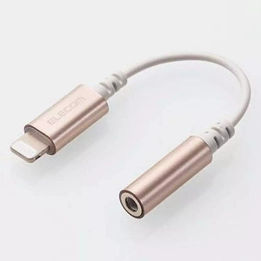 Headphone Elecom Lightning - φ 3.5 mm Stereo Miniconversion cable 0.1m [MPA-L35DS01GD ...