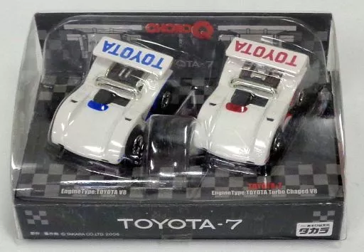 CHORO Q TOYOTA-7 2-Piece Set (White x Blue & White x Red) | Toy Hobby ...