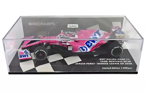 1/43 BWT Racing Point F1 Team Mercedes RP20 Sergio Perez Sahir GP 2020 ...