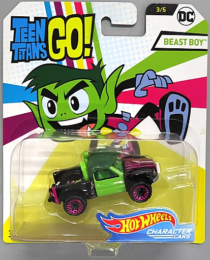Minicar BEAST BOY (Black x Green x Pink) "Teen Titans GO!" Hot Wheels ...