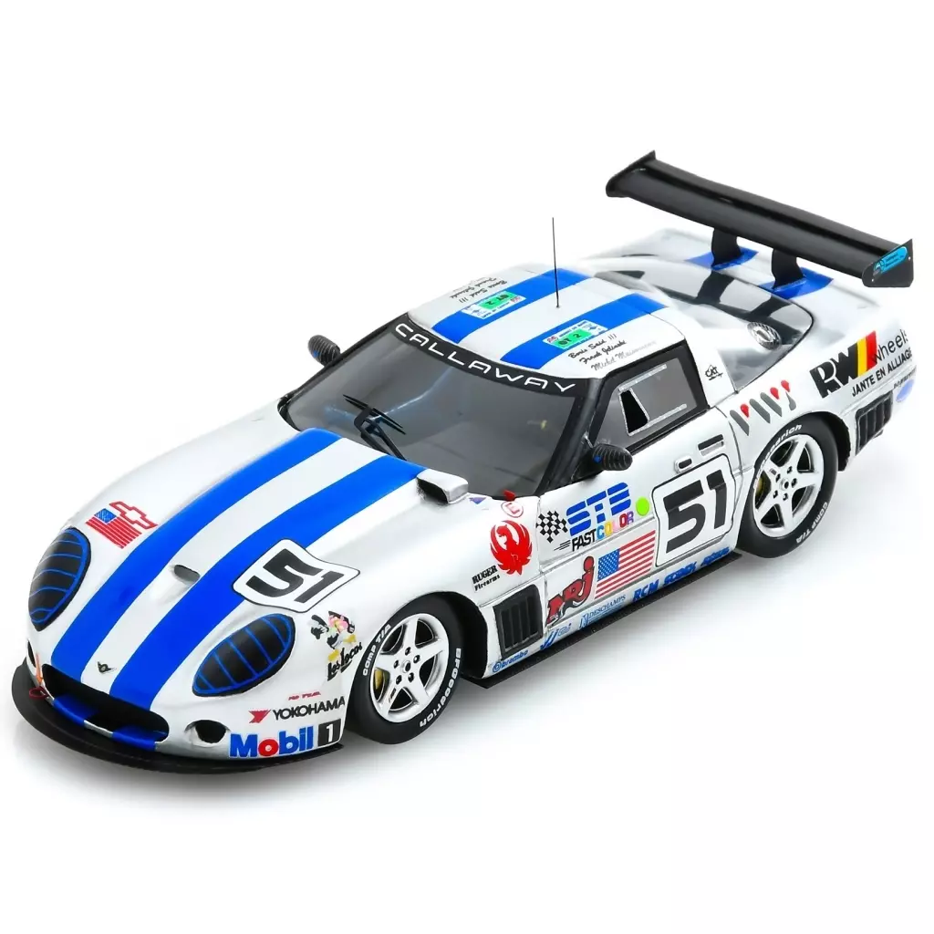 1/43 Corvette Callaway #51 Le Mans 24H 1994 F. Jelinski - B. Said III ...