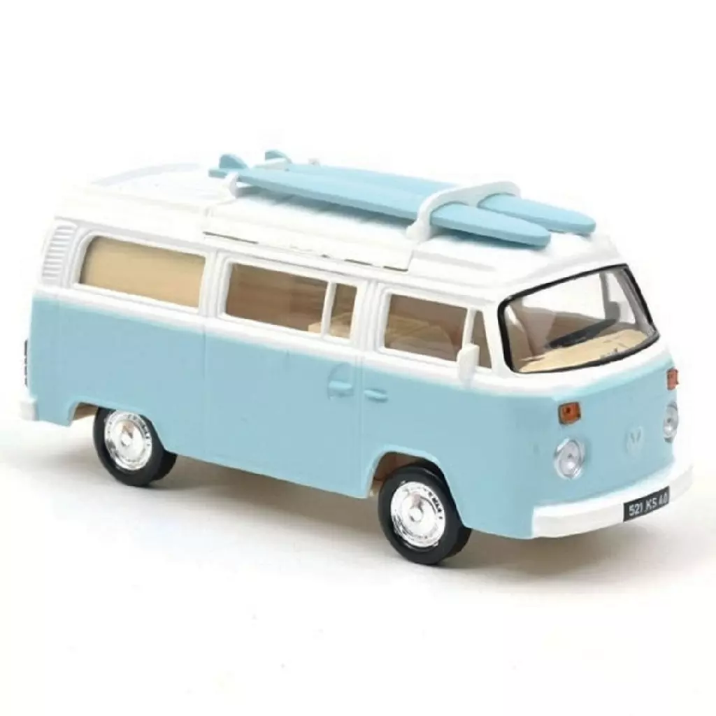 1/43 Volkswagen Combi T2b Camper Van 1973 Jet Car (Pastel Blue) [841108 ...