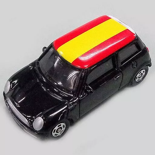 1/57 Mini Cooper (black x Spanish national flag) "Tomica KUJI X Mini ...