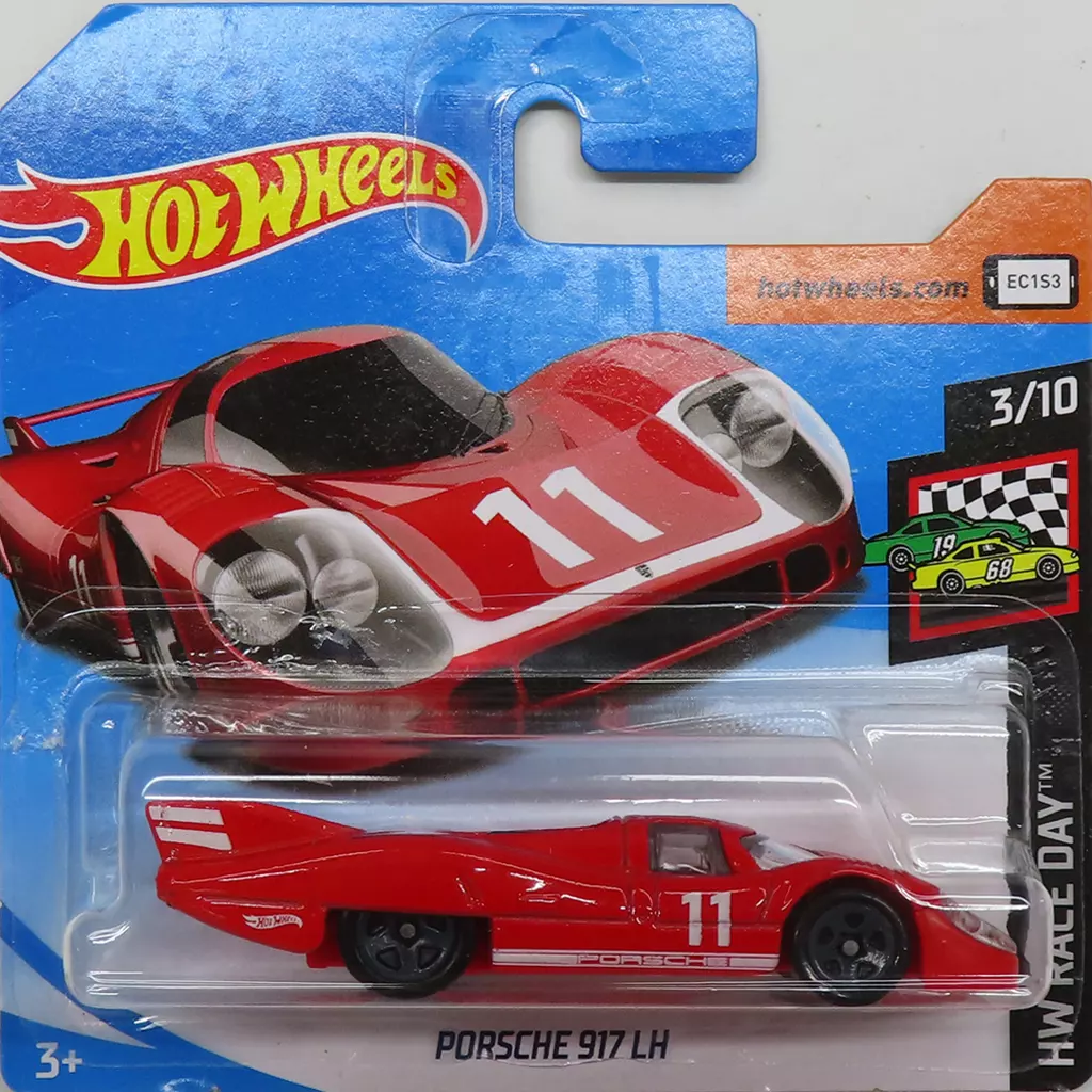 Minicar 1/64 PORSCHE LH #11 (Red x White) "Hot Wheels HW RACE DAY ...