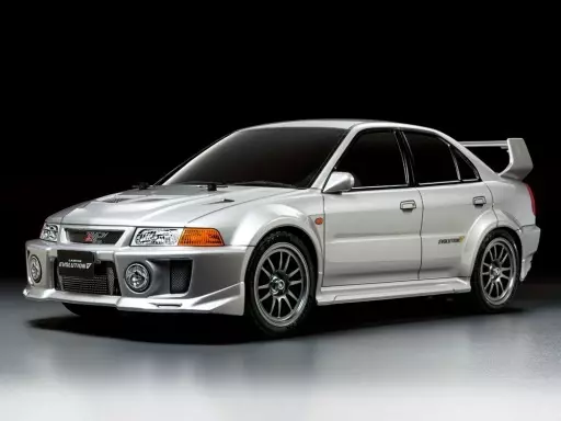 Radio control 1/10 Mitsubishi Lancer Evolution V (TT 02 Chassis ...