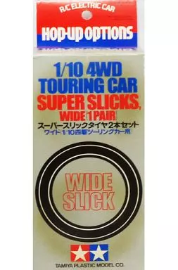 Radio control 1/10 OP. 228 Super Slik Tires 2-Piece Set, Wide (for 4-Wd ...