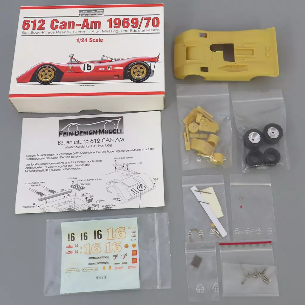 1/24 612Can-Am 1969/70 Slot Car Body Kit (Resin Cast Kit) | Toy Hobby ...