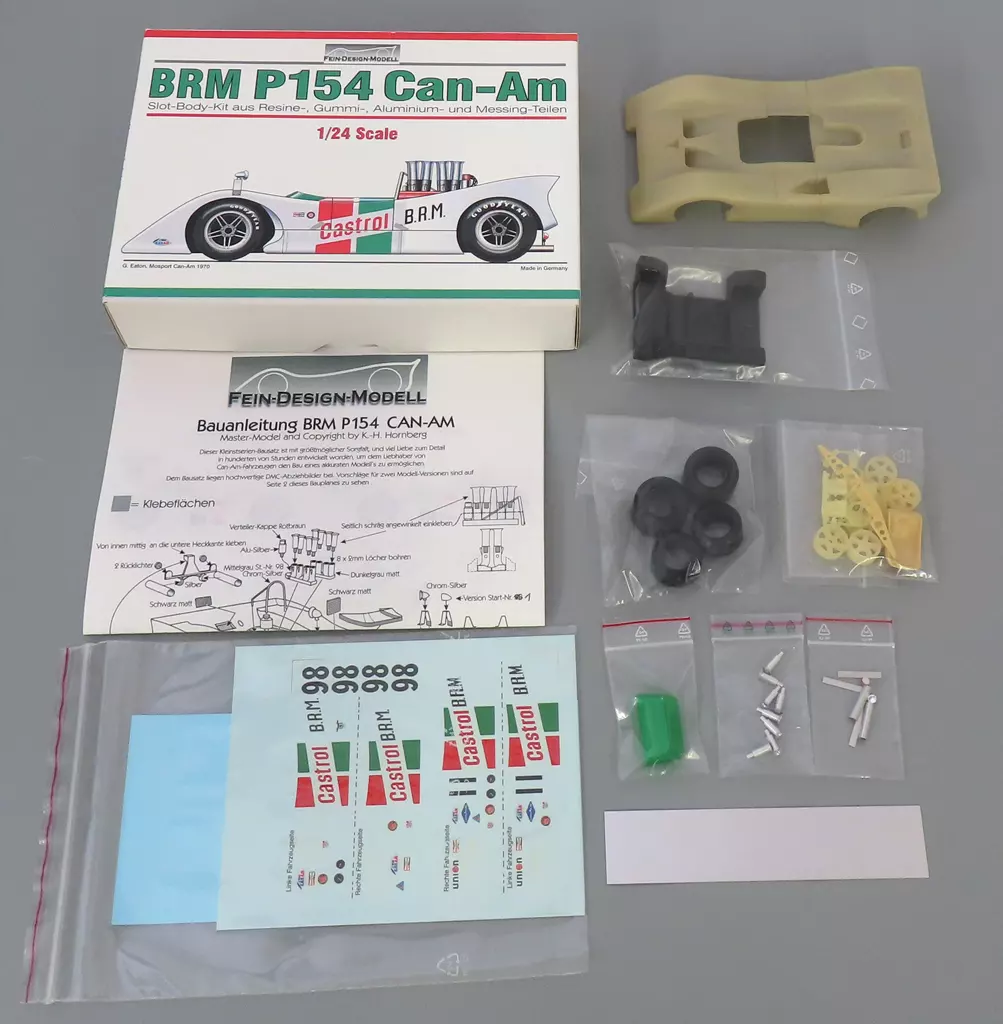 Slot car 1/24 BRM P154 Can-Am Body Kit for Slot Car (Resin Cast Kit ...