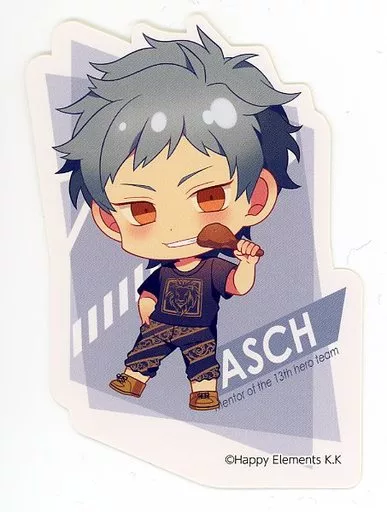 Sticker sticker Asch Albright "E Rios Rising Heroes POP STORE" Behind ...