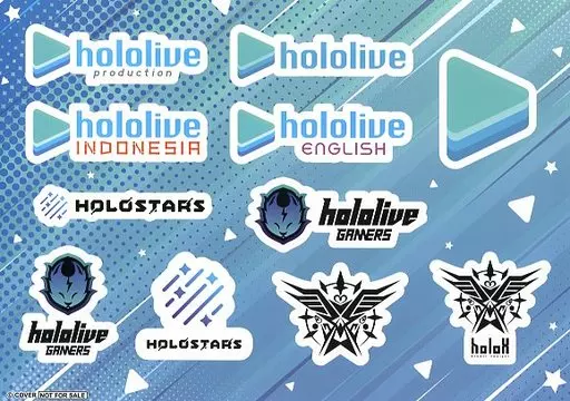 Logo Sticker "Virtual YouTuber Hololive" C99 Venue Limited Set Purchase ...