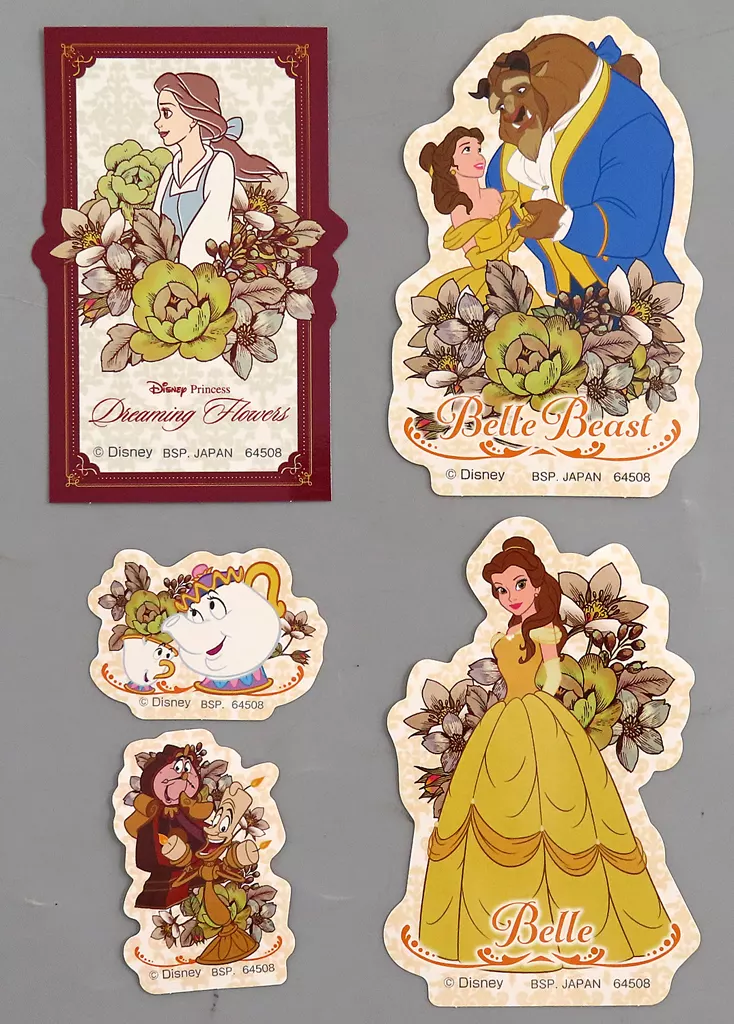 Sticker sticker Beauty and the Beast Disney Princess Die Cut Sticker ...