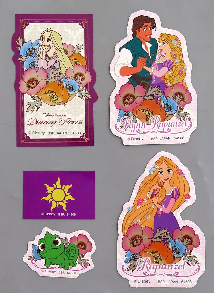 Tangled Disney Princess Die Cut Sticker Set (5-Pack Set) "Ichiban KUJI ...