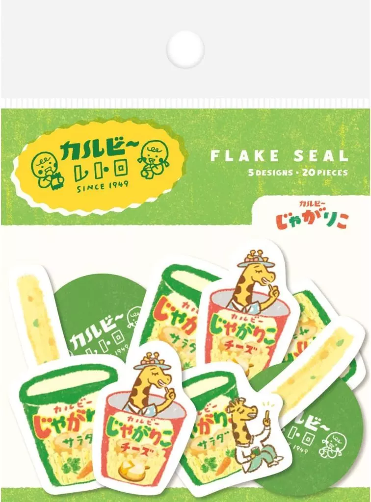 Sticker sticker Jagariko Washi flake sticker "Calbee" | Goods / Accessories | Suruga-ya.com
