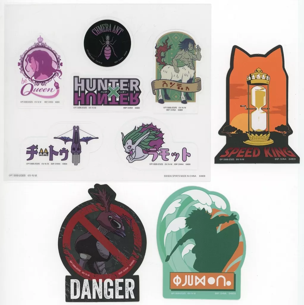 I Clear Sticker & Flake Sticker "Ichiban KUJI HUNTER×HUNTER CHMERA ANT ...