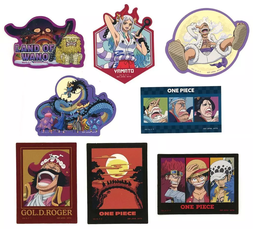 Sticker sticker ワノ Country Edition Flake Sticker (8-Pack) "Ichiban KUJI ...