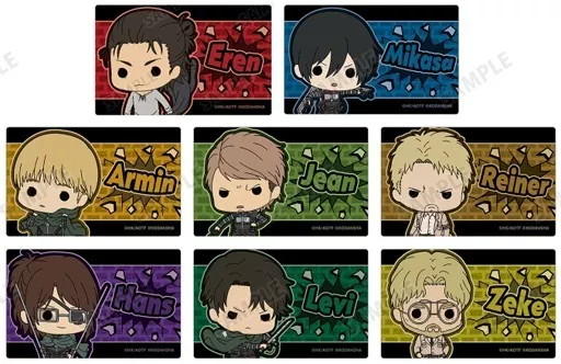 Sticker sticker [Box] Attack on Titan Trading Tiny Card Sticker | Goods ...