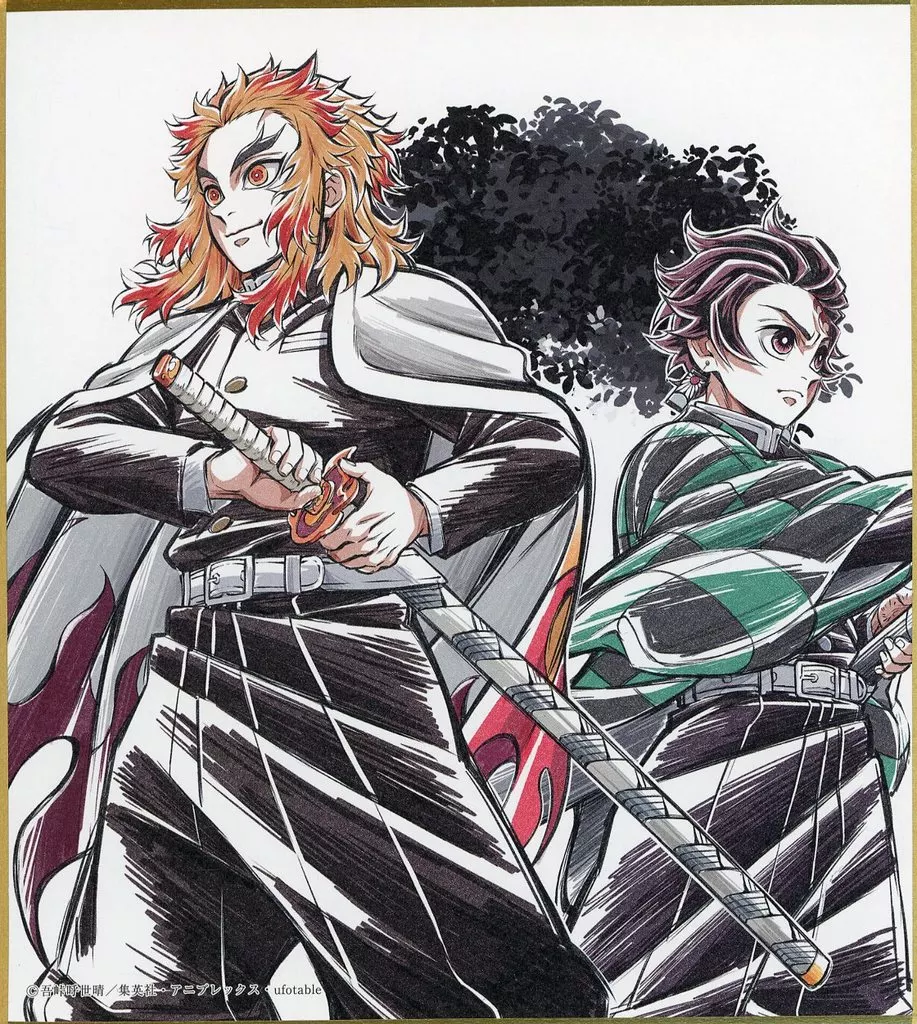 Paper product Kyojuro Rengoku & Tanjiro Kamado "The Movie' Demon Slayer ...