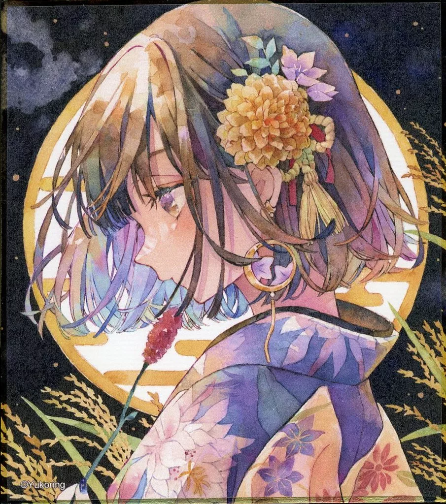 JUGOYA (THE FIFTEENTH NIGHT) "YUKO RIN Watercolor Art Exhibition ...