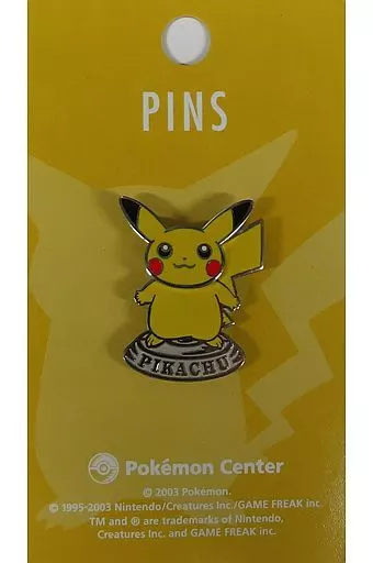 Pikachu (whole body) Pins "Pocket Monsters" Pokemon Center only | Goods ...