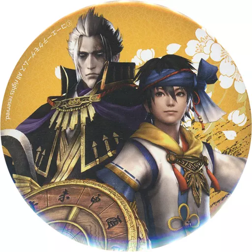 Badge Pins Kanpei KURODA & Hanbei TAKENAKA "SAMURAI WARRIORS Voice ...