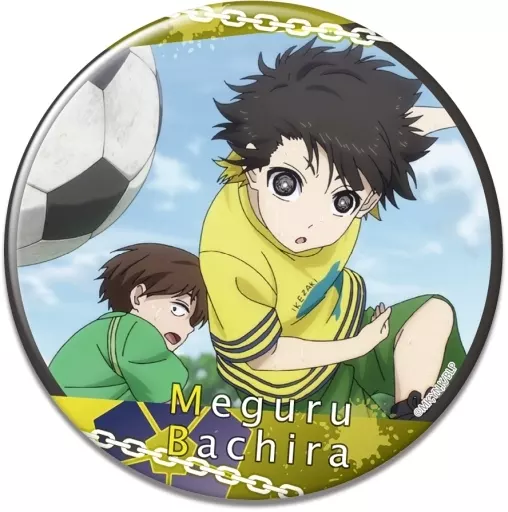 Badge Bins Design 09 (Hachiraku Mawari / B) metal badge "Blue Rock ...