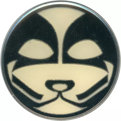 Eric Singer / THE CATMAN) (Kiss (KISS)) / round pin badge "END OF THE ...