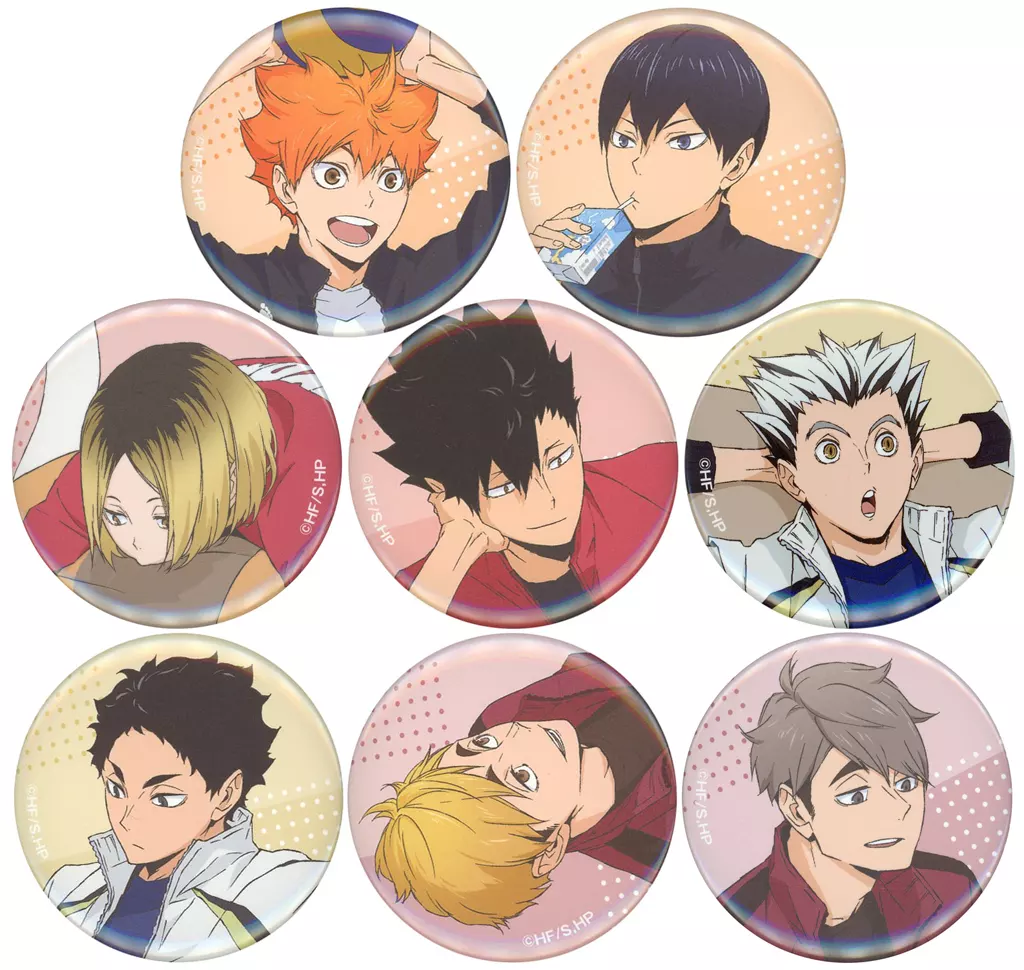 All 8 kinds set "Haikyu! Drawing Trading metal badge JF2024 Ver." Jump Festa 2024 Goods | Goods ...