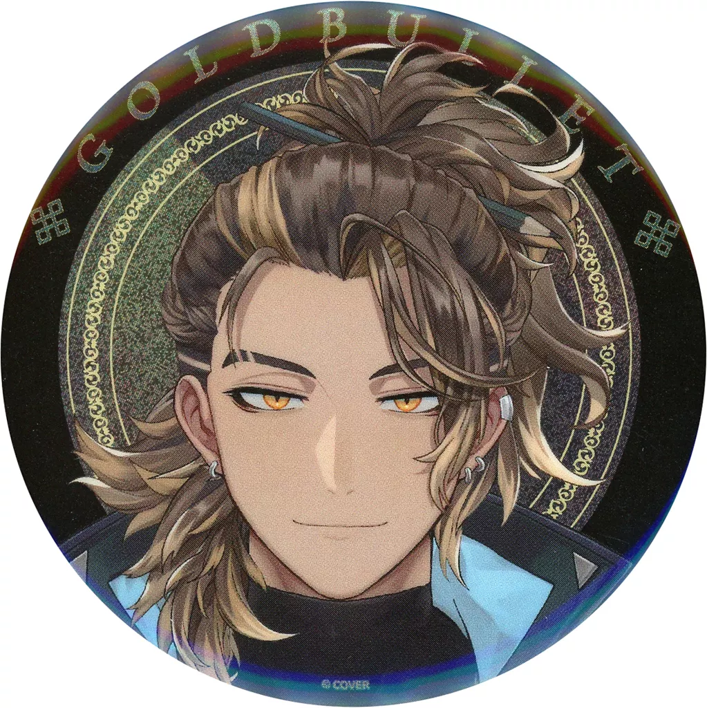 Badge Bins Gold Bullet Hologram BIG metal badge "Virtual YouTuber ...