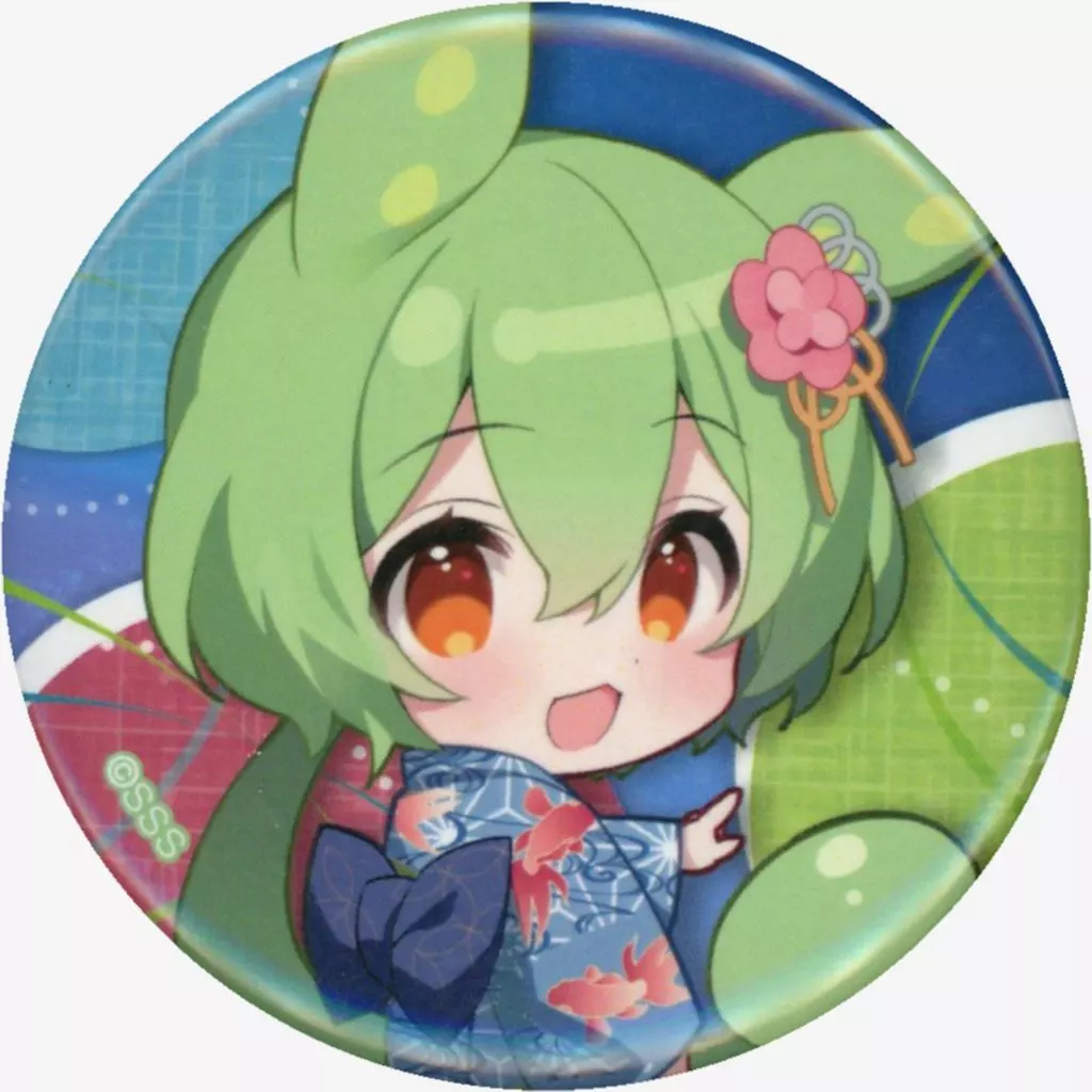 Zunda Mon (SD / Yukata) metal badge "Cap KUJI Zunda Mon" E-3 Prize ...