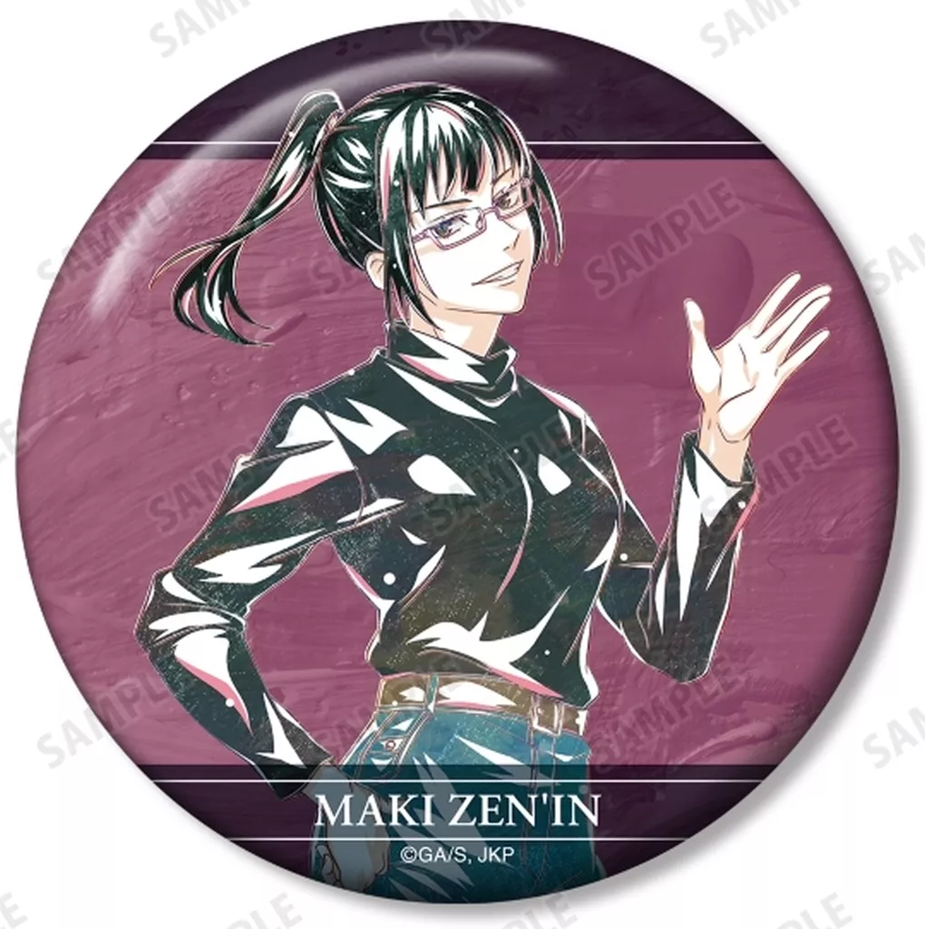 Badge Bins Maki Yosoin Ani-Art 5th 100 mm metal badge' Jujutsu Kaisen ...