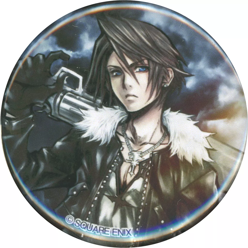 Badge Pins (Victor Character) Squall Leonhardt "DISSIDIA: FINAL FANTASY NT×SQUARE ENIX CAFE ...