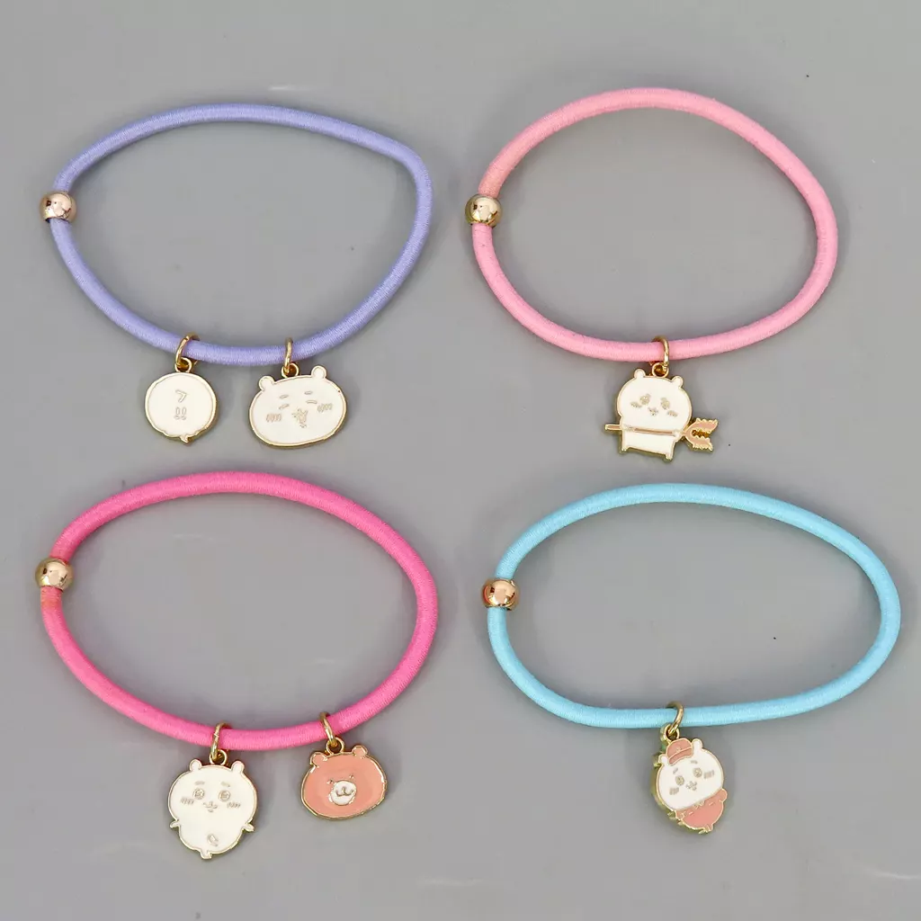 Accessories (non-metal) Small Skin Hair Rubber Band 4-Piece Set "Little ...