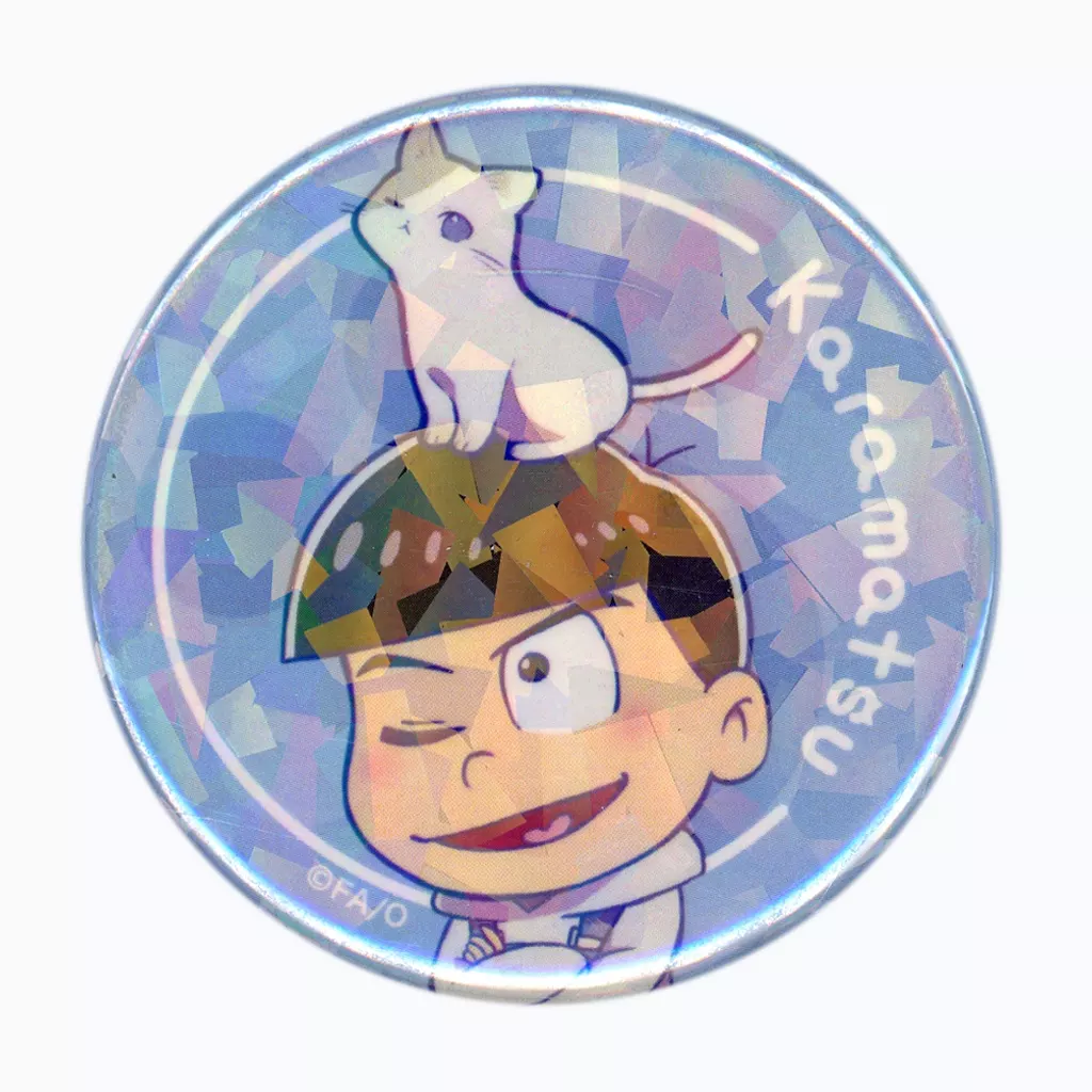 Karamatsu "Osomatsu san, sparkling metal badge with cats" | Goods ...