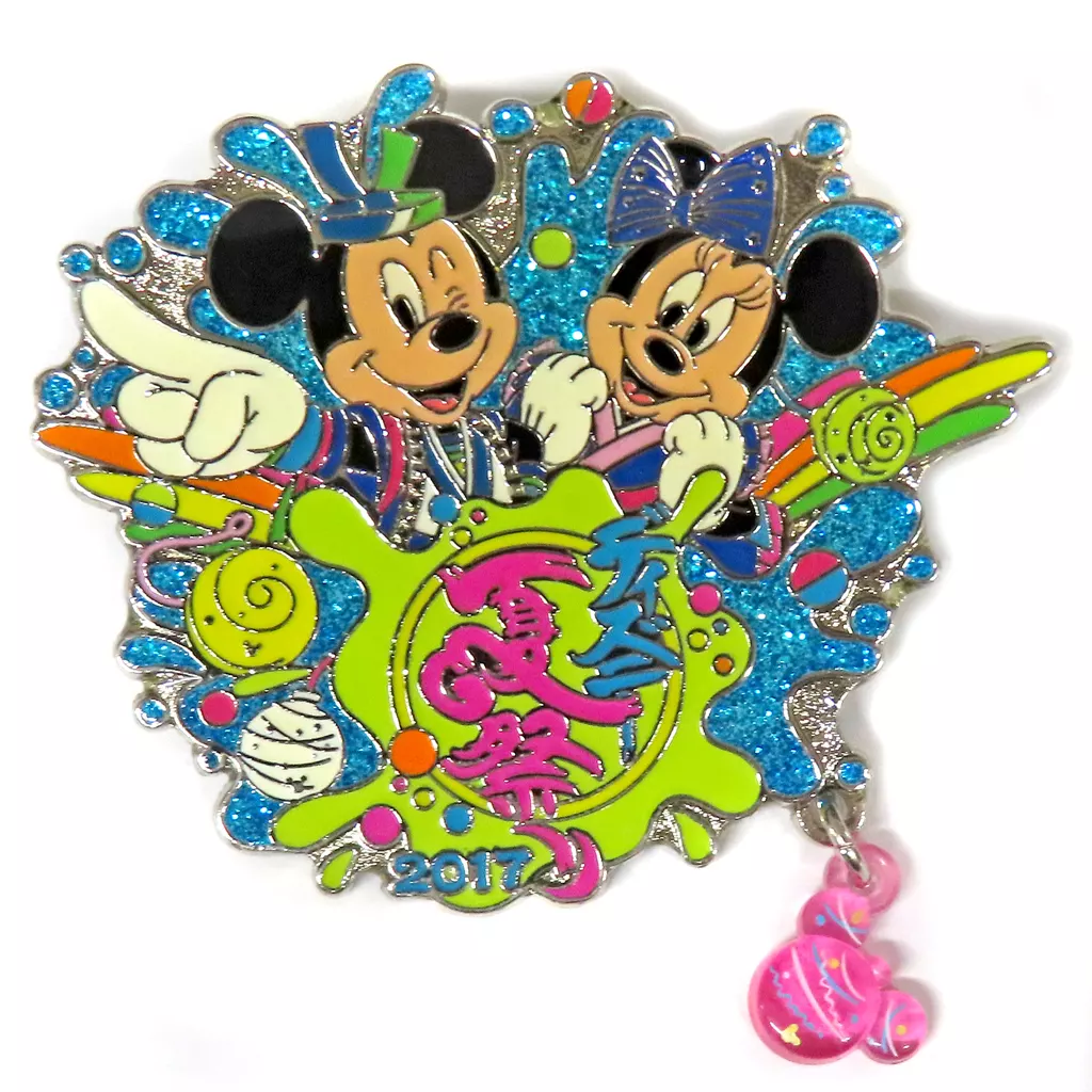 Mickey & minnie pin badge "Disney Summer Festival 2017" limited to ...