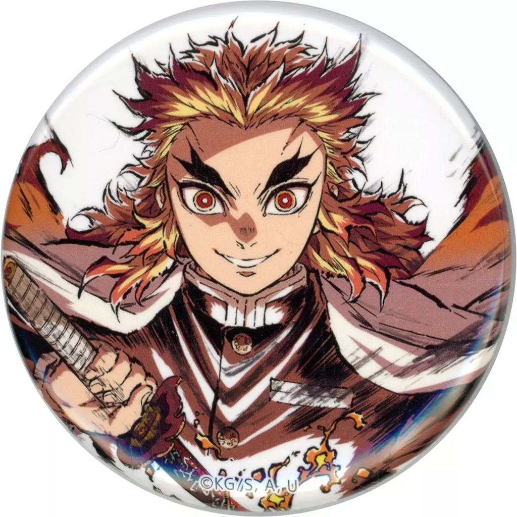 Kyojuro Rengoku (B / Front / Bust up) 44 mm metal badge "Demon Slayer ...
