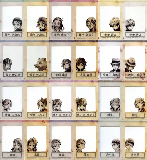 "Demon Slayer: Kimetsu no Yaiba Shared Memory Collection" 12 kinds set ...