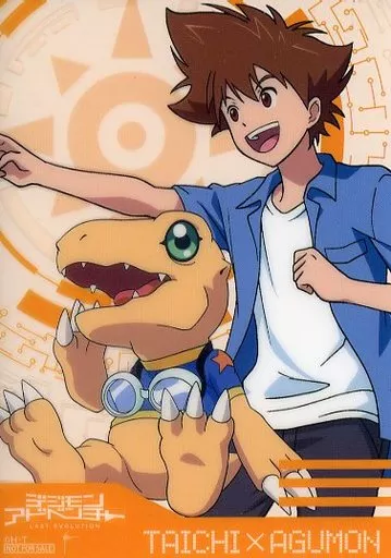 Character card Taichi "Tai" Kamiya & Agmon Clear Bromide "DIGIMON ...