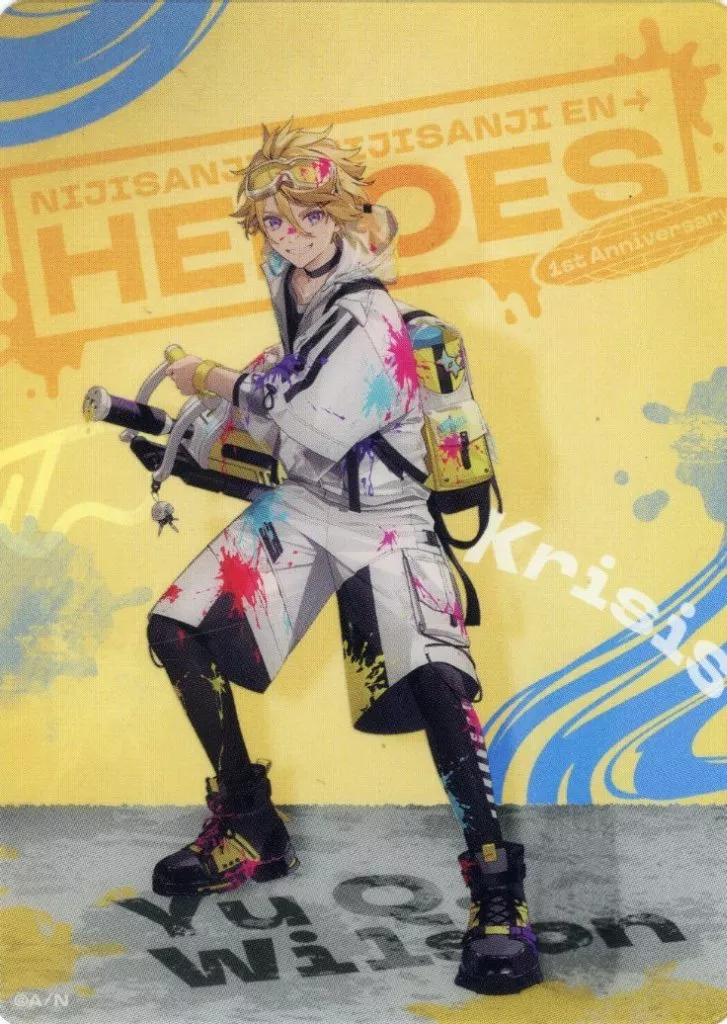 Character card Yu Q Wilson Clear Card "Virtual YouTuber Niji-San ...