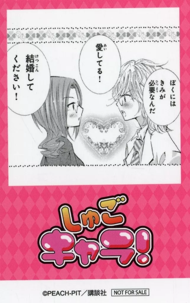 Yu Nikaido & Yukari Sanjo Cheki Style Card "Shugo Chara! ×PRINCESS CAFE ...