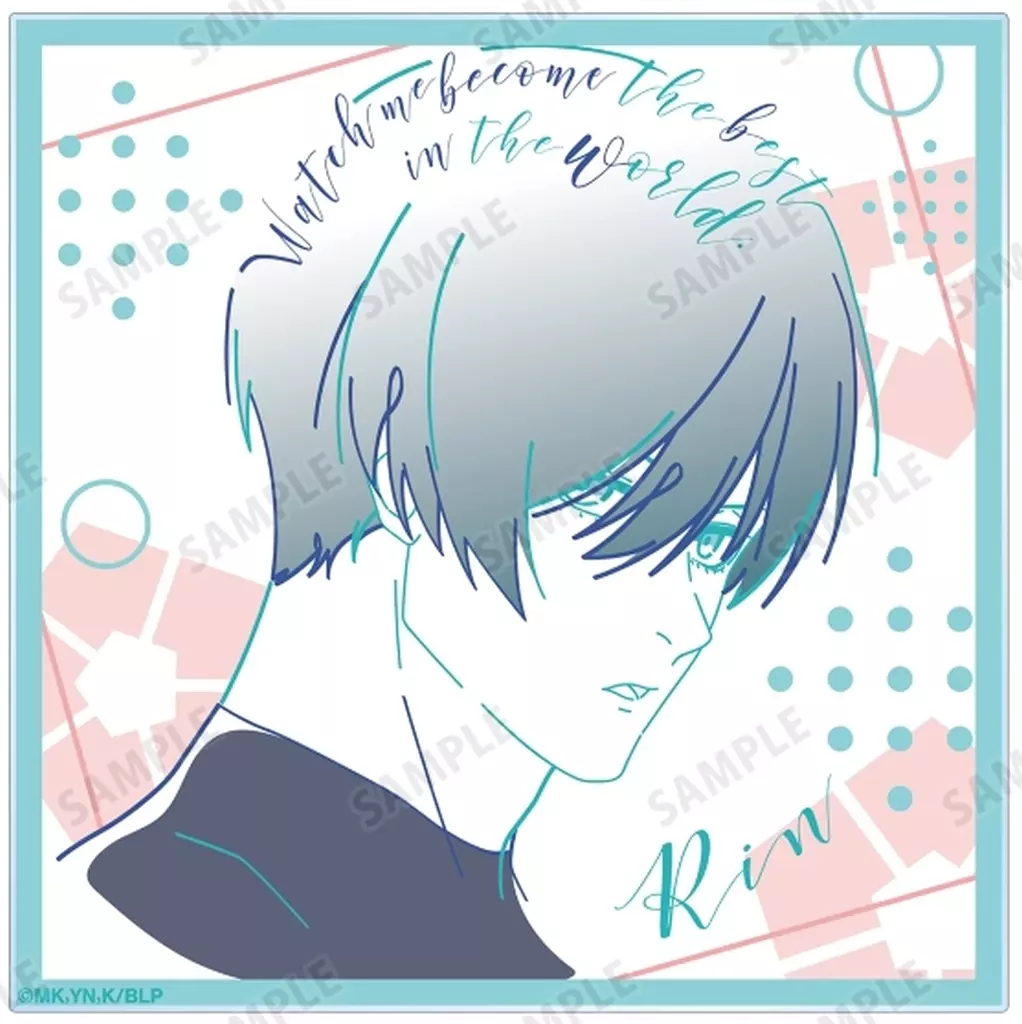 Character card Rin Itoshi "Blue Rock Trading Pellet-graph Acrylic Card ...